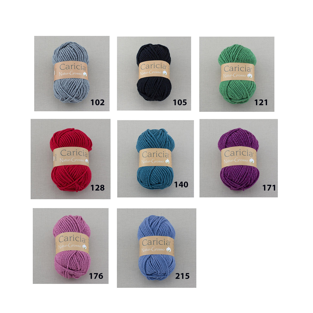 Lana Ovillo Caricia NATUR GROSSO 100gr variedad de colores tendencia ...